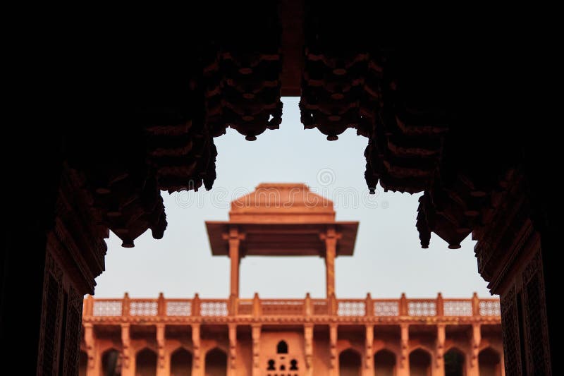 Decorative Buildings and Walls Inside of Agra Red Fort in India ... Decorative Buildings and Walls Inside of Agra Red Fort in India ...