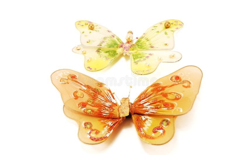 Butterfly on red ribbon stock photo. Image of fabric - 62206466