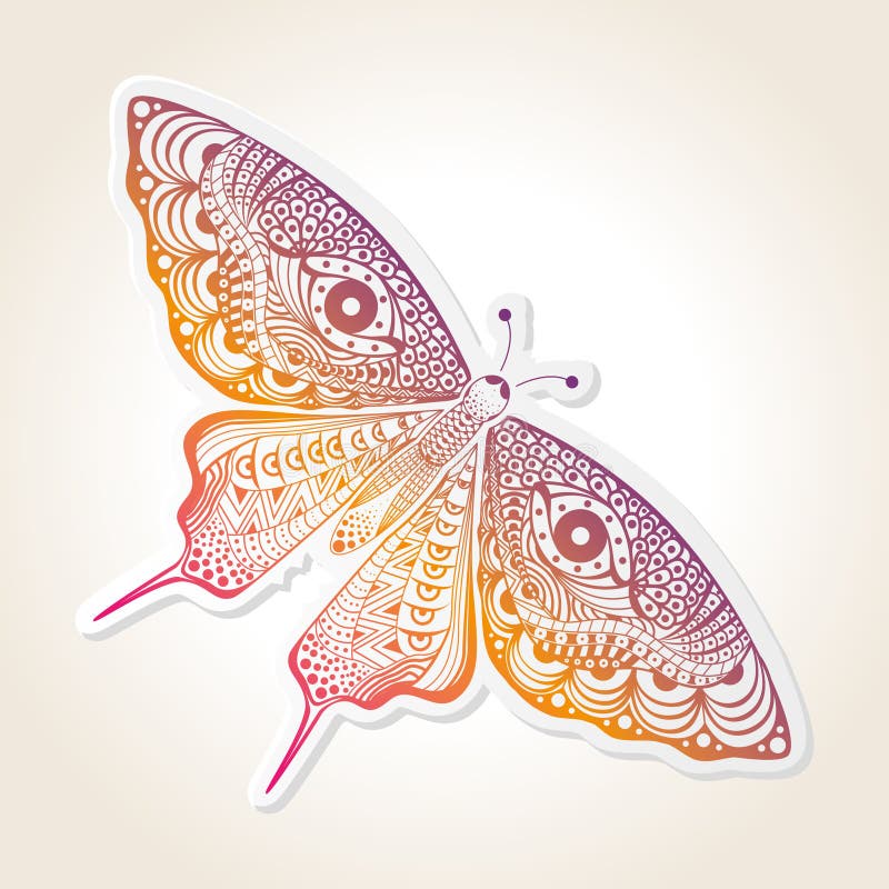 Decorative Butterfly Design. Vector Illustration Decorative Design ...
