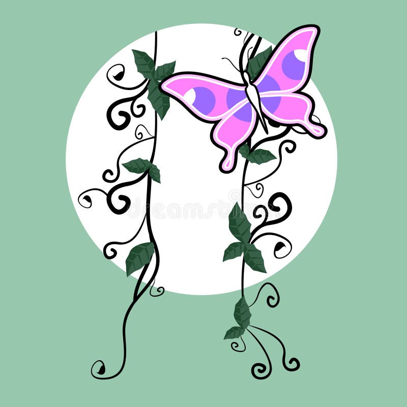 Decorative butterfly draw stock vector. Illustration of decorative ...