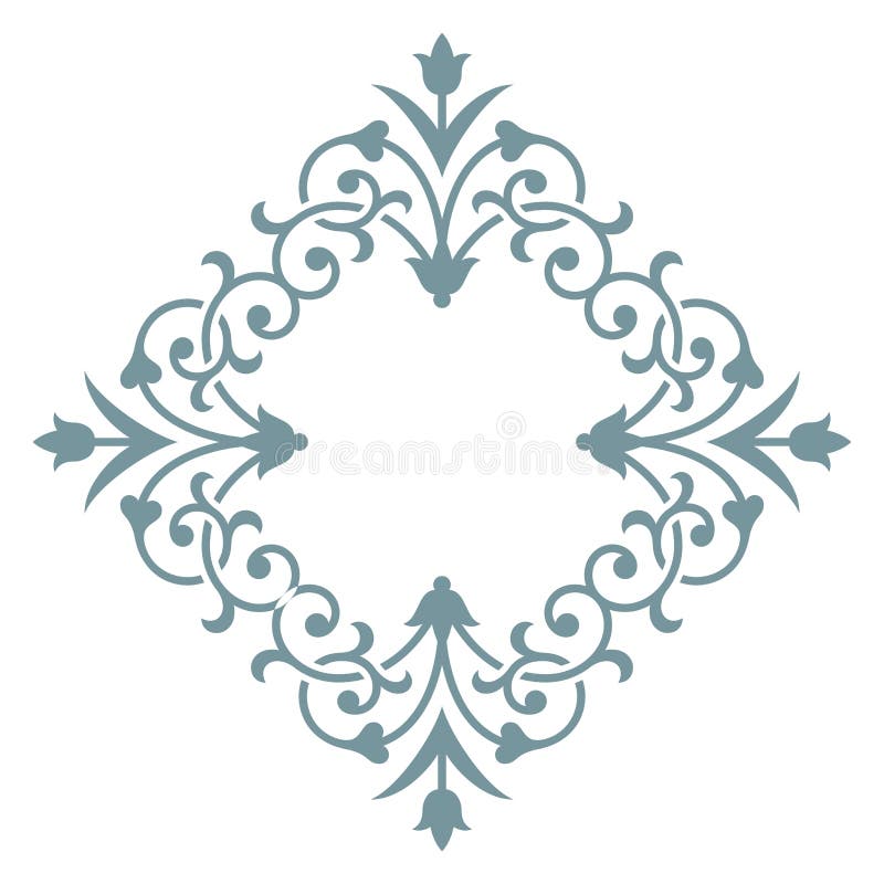 Luxury Monogram Template. Flourish Round Decorative Label Stock Vector ...