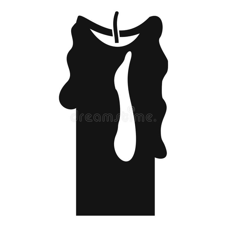 Decorative Candle Icon, Simple Style Stock Vector - Illustration of ...