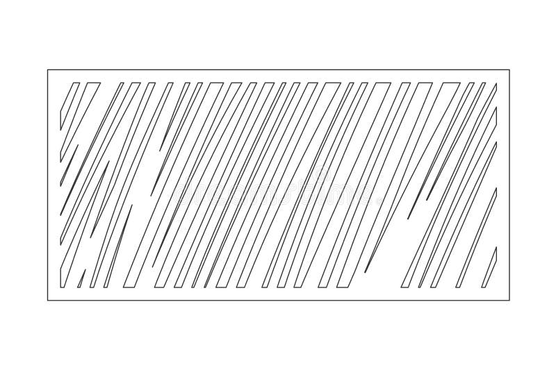 Decorative Card for Cutting. Geometric Linear Pattern. Laser Cut Panel ...