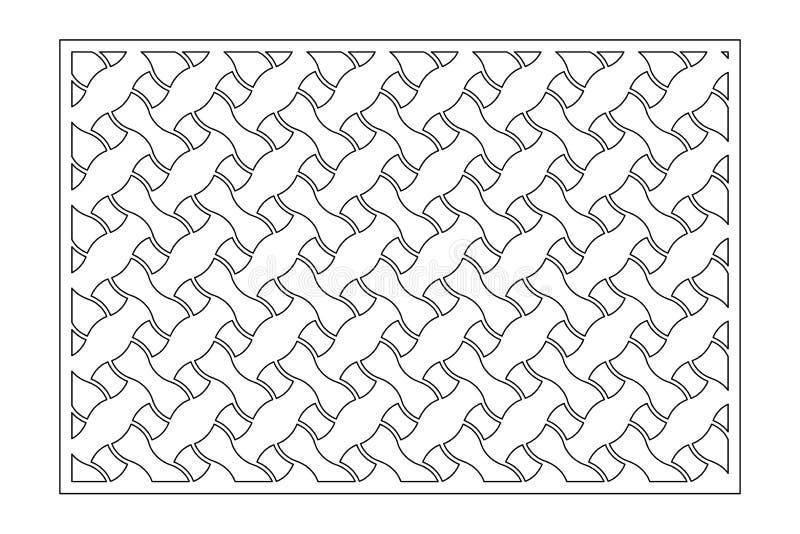 Decorative Card for Cutting. Linear Geometric Celtic Weaving Pattern ...