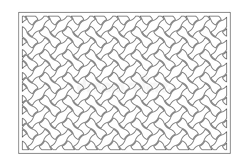 Decorative Card for Cutting. Linear Geometric Celtic Weaving Pattern ...