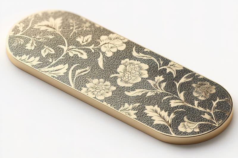 Beautifully Crafted Floral Design Case Showcasing Detailed Embossing ...