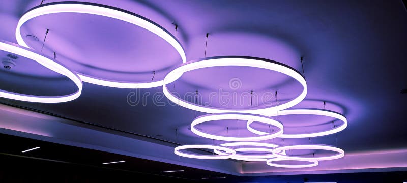 Decorative ceiling lights stock photo. Image of bright - 261174364