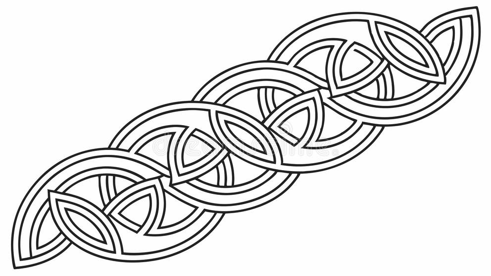 Interlaced Celtic Braid Stock Illustrations – 371 Interlaced Celtic ...