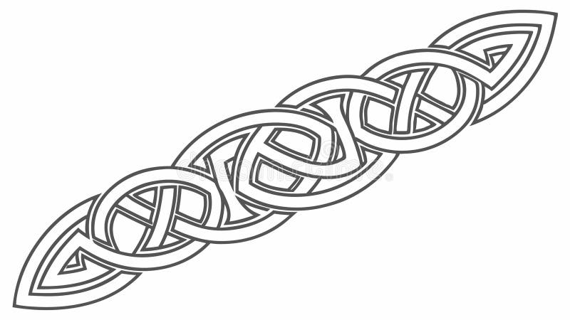 Decorative Celtic Knot Line Art Design, Vector Design Generative AI ...