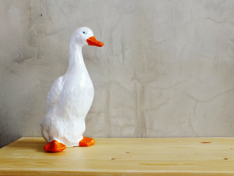 Ceramic Duck Interior Decor Ceramic Statue with with Space Stock Image ...
