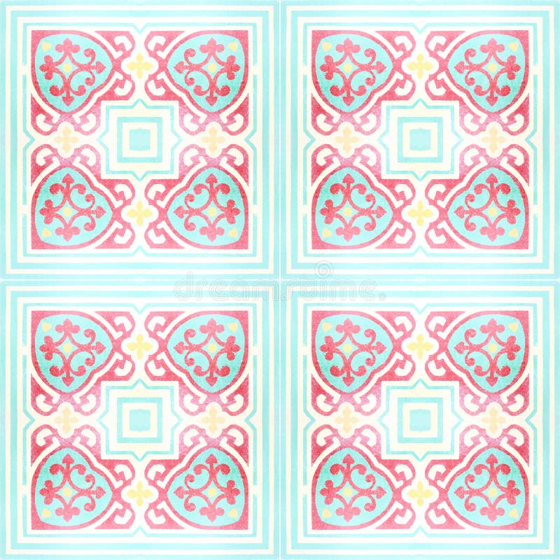 Decorative Ceramic Tiles Patterns Texture Background in the Park Stock ...