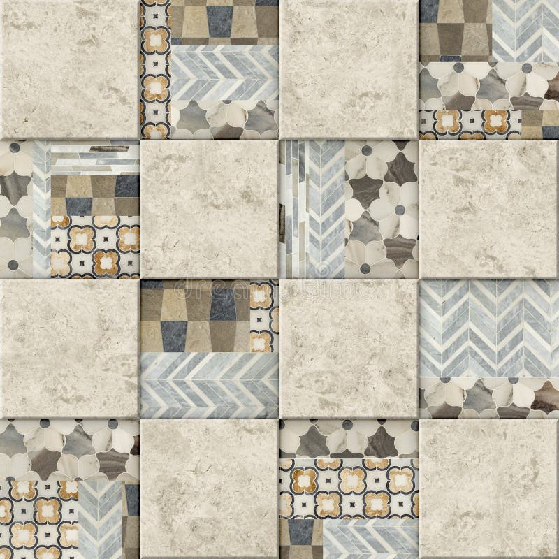 Ceramic Tiles with a Natural Stone Texture with Patterns. Stock Photo ...