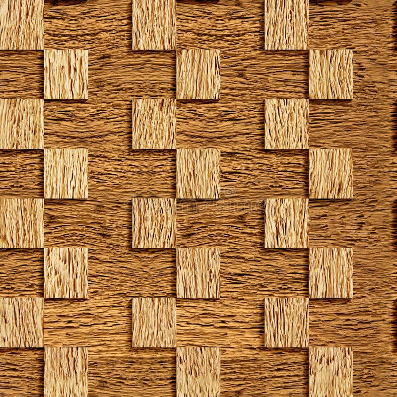 Decorative Checkered Wall - Seamless Background - Wood Wall Stock ...