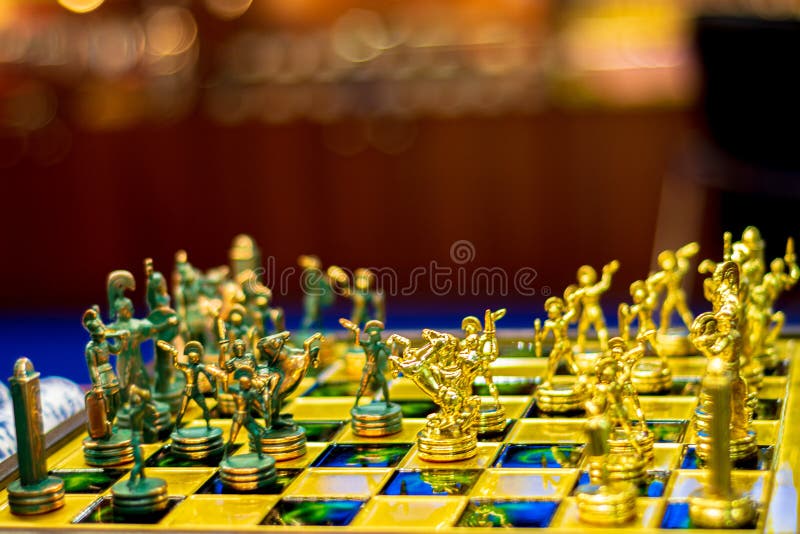 Decorative Chess on the Board. Shallow Depth of Field Stock Image ...