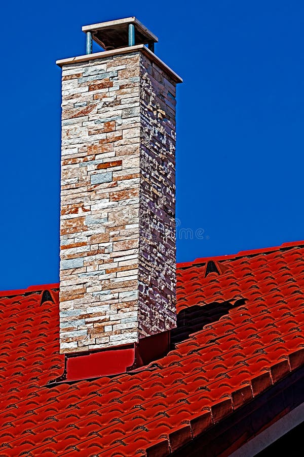 Decorative chimney stock image. Image of roof, construction - 45764249