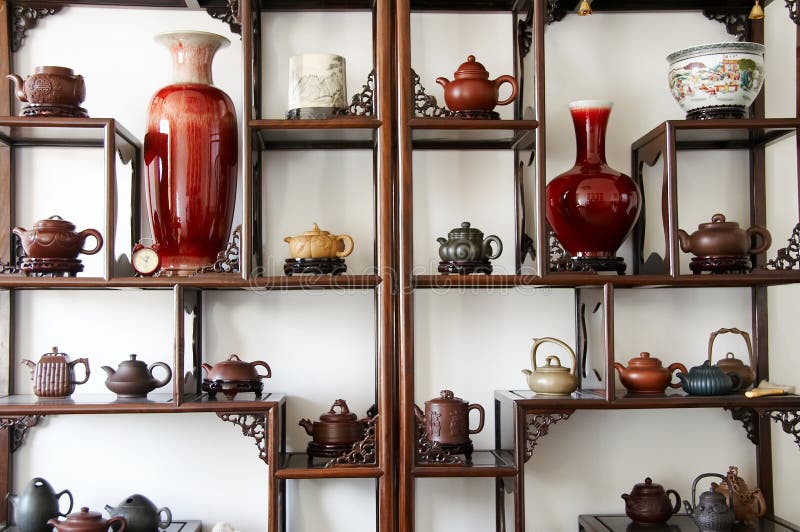 Decorative China display stock photo. Image of clay, decorative - 4688844