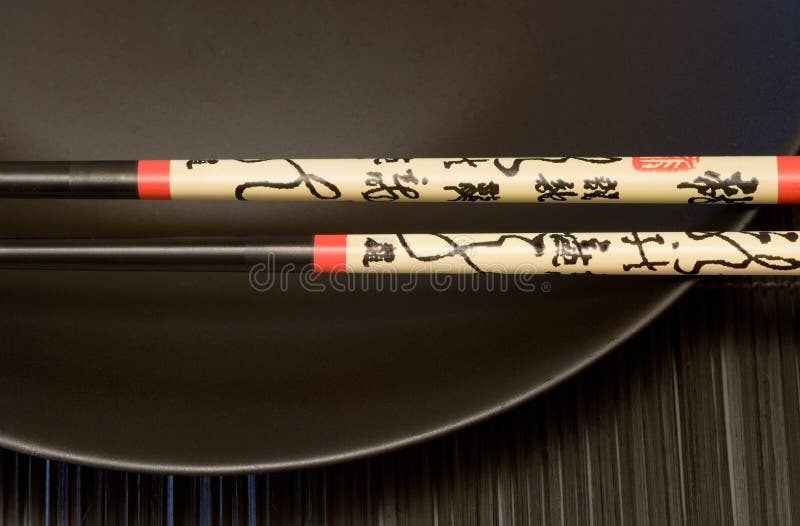 Decorative chopsticks stock image. Image of close, utensils - 3393651