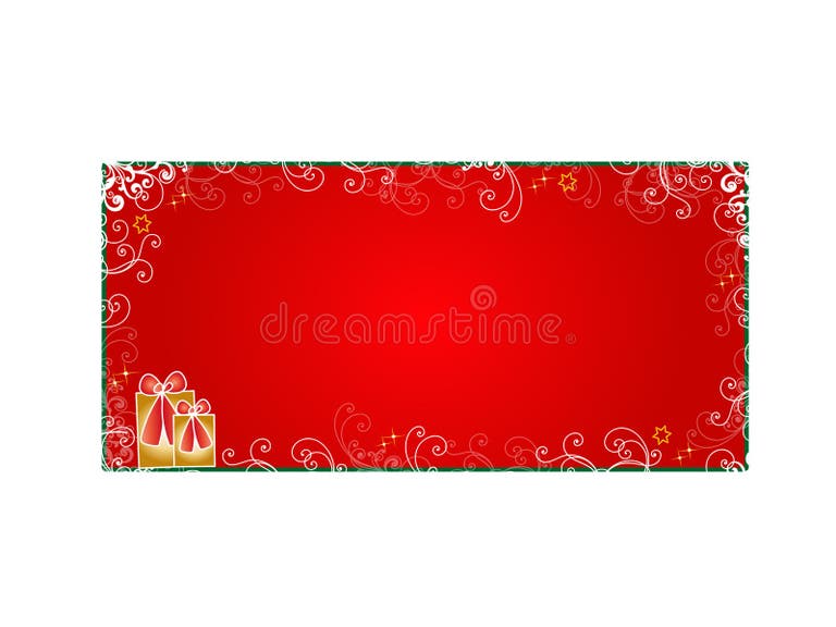 Red Christmas Rectangular Border Stock Illustrations – 906 Red ...