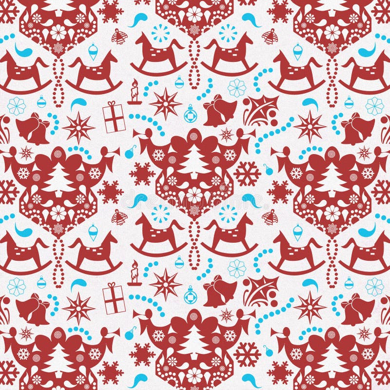 Decorative Christmas Paper Background Stock Illustration - Illustration ...