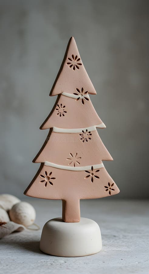 Decorative Christmas Tree Sculpture Stock Illustrations – 975 ...