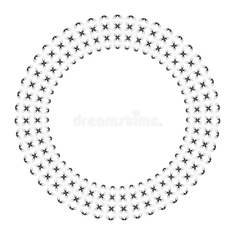 Decorative Circle Design Element for Round Frame Stock Vector ...