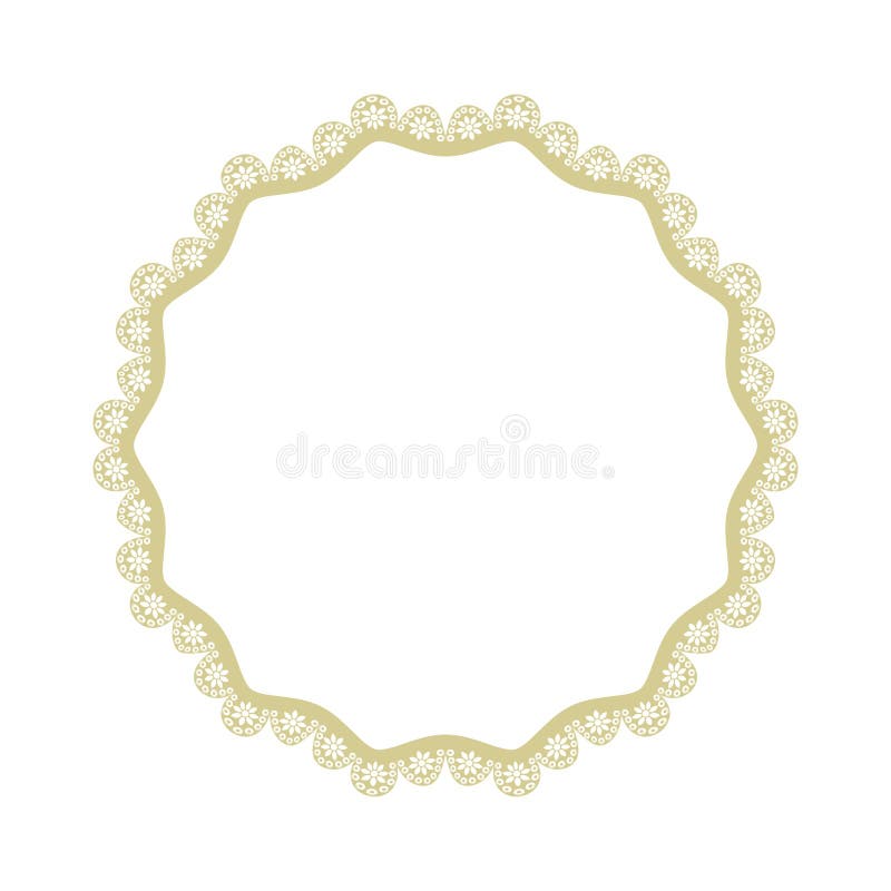 Decorative circle emblem stock vector. Illustration of sign - 82854950