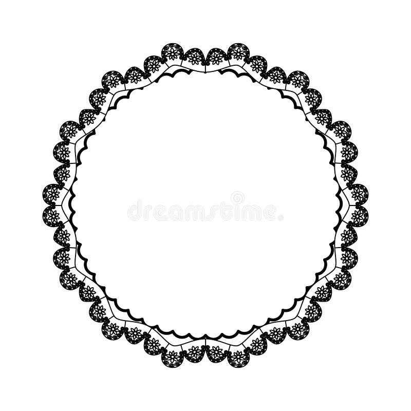 Decorative circle emblem stock vector. Illustration of decor - 82855156