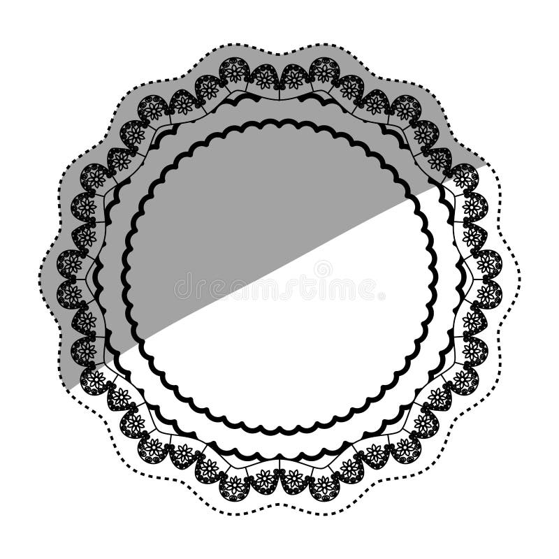 Decorative circle emblem stock vector. Illustration of decorative ...