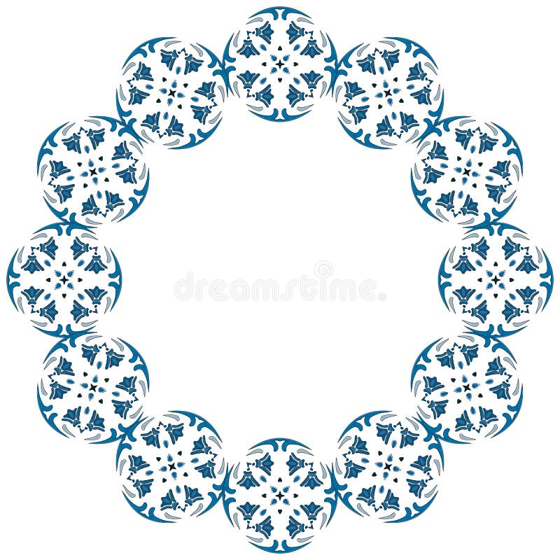Decorative circle stock vector. Illustration of leaf - 57095431