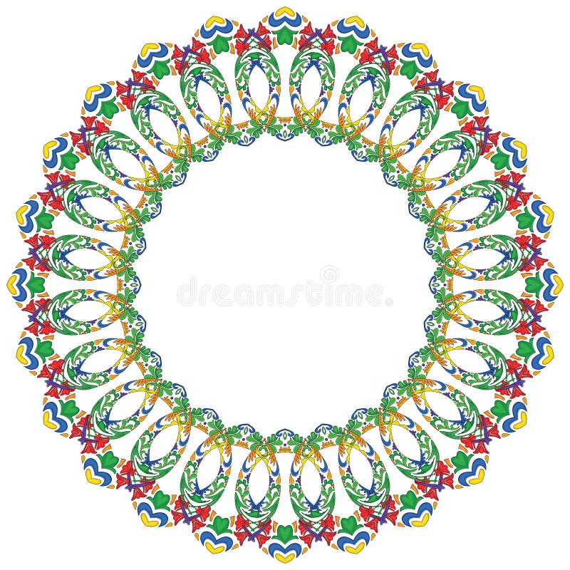 Decorative circle stock vector. Illustration of black - 60853986