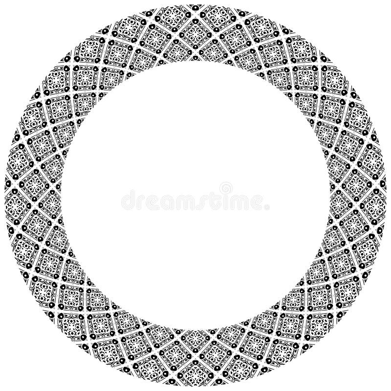 Decorative circle stock vector. Illustration of pattern - 60854170