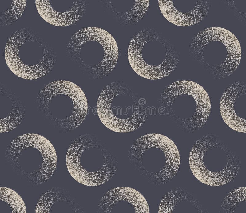 Decorative Circles Grid Seamless Pattern Vector Fashionable Abstract ...