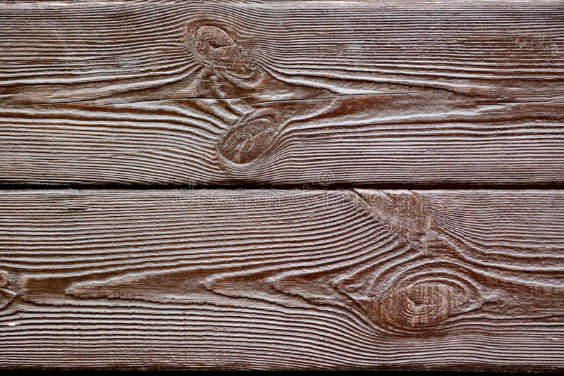 Decorative Cladding of the Building Made of Brown-colored Wood Stock ...