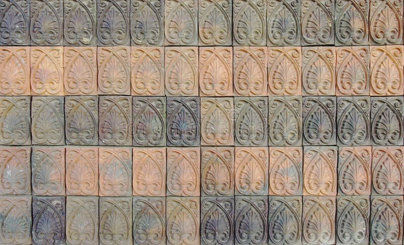 Decorative clay tile stock photo. Image of wall, surface - 48212158