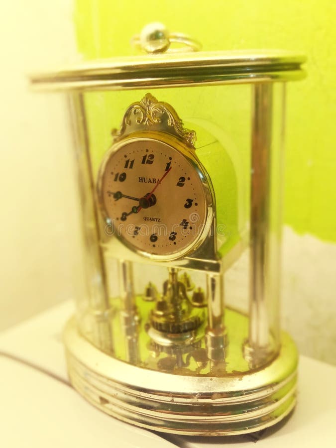 Decorative Clock for the Coffee Table Editorial Stock Image - Image of ...