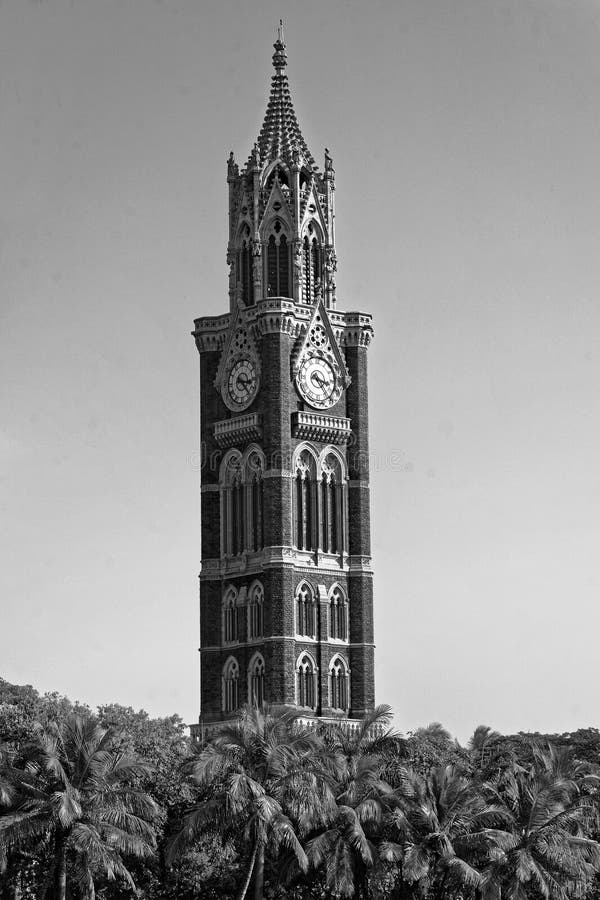 Decorative Clock Tower Raja Bai Tower of Mumbai University in Mumbai ...