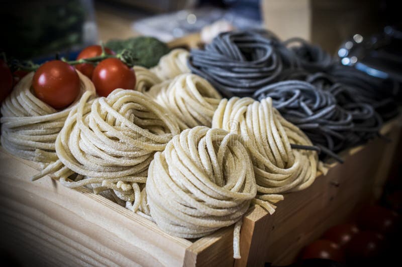 Coils of Artisan Pasta stock photo. Image of texture - 328493406