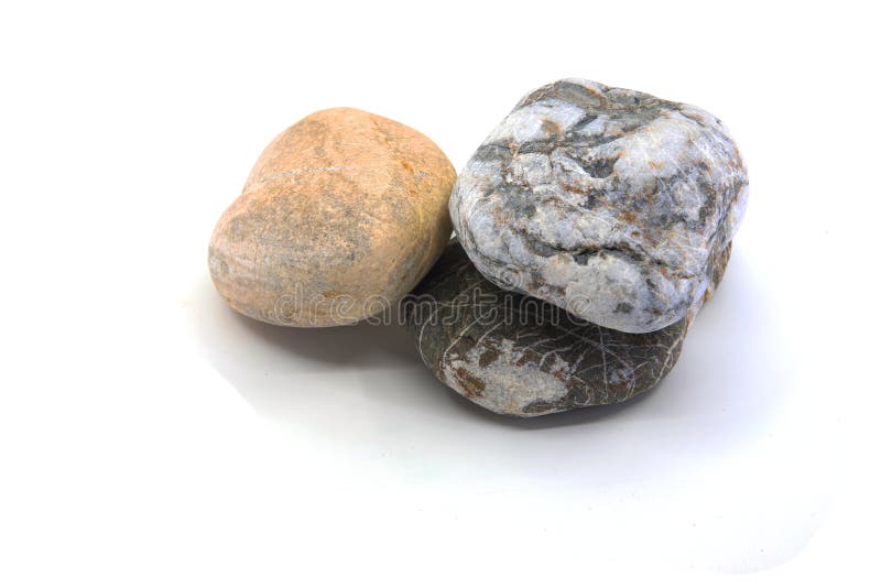Decorative Colored Stones on a White Background Stock Photo - Image of ...