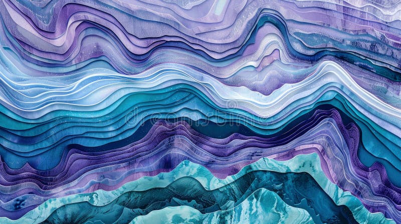 Decorative Colorful Geological Background. a Cross-section of ...