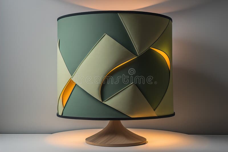 A Decorative and Colorful Lamp on a Solid Color Background. Ai ...