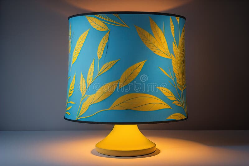 A Decorative and Colorful Lamp on a Solid Color Background. Ai ...
