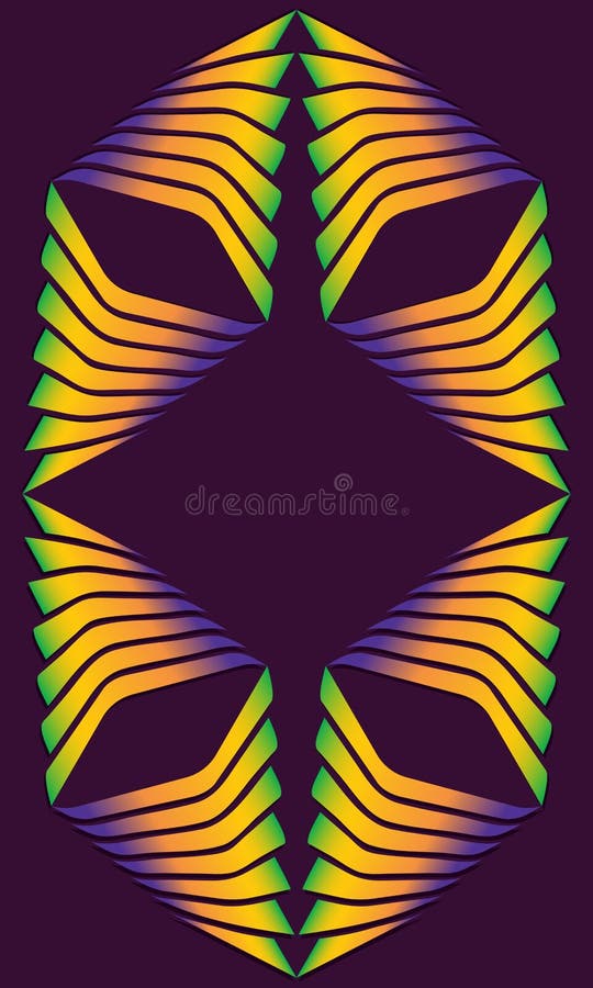 Decorative Colorful Rhombus Frame Text Template Stock Vector ...