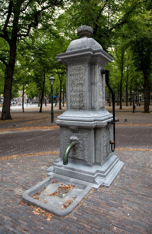 Decorative Column for Outdoor Water Editorial Stock Photo - Image of ...