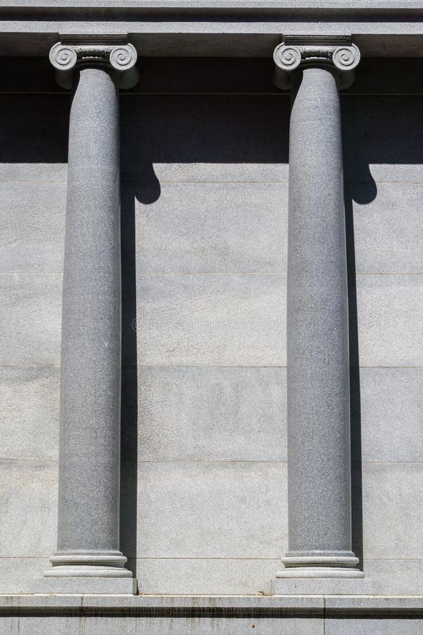 Decorative columns stock image. Image of stone, smooth - 135815099