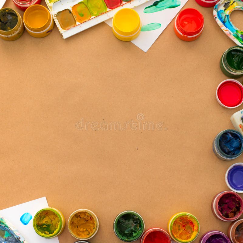 Decorative Composition Frame Materials for Creativity and Design. Stock ...