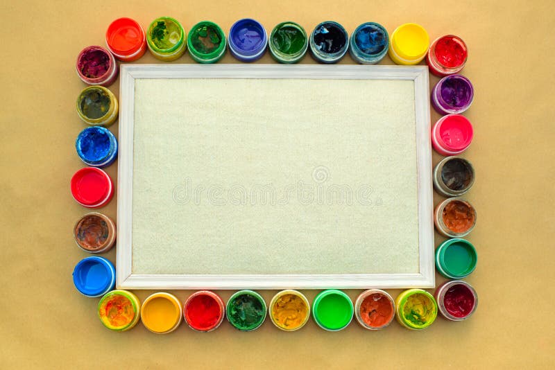 Decorative Composition Frame Materials for Creativity and Design. Stock ...