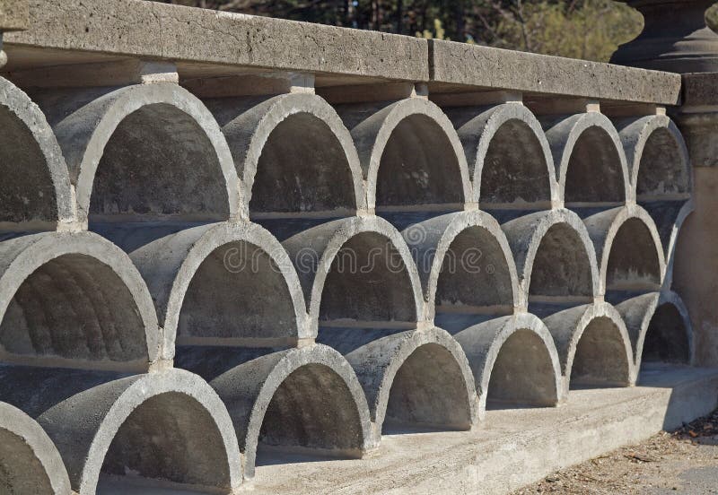 Decorative concrete block stock photo. Image of fence - 14305492