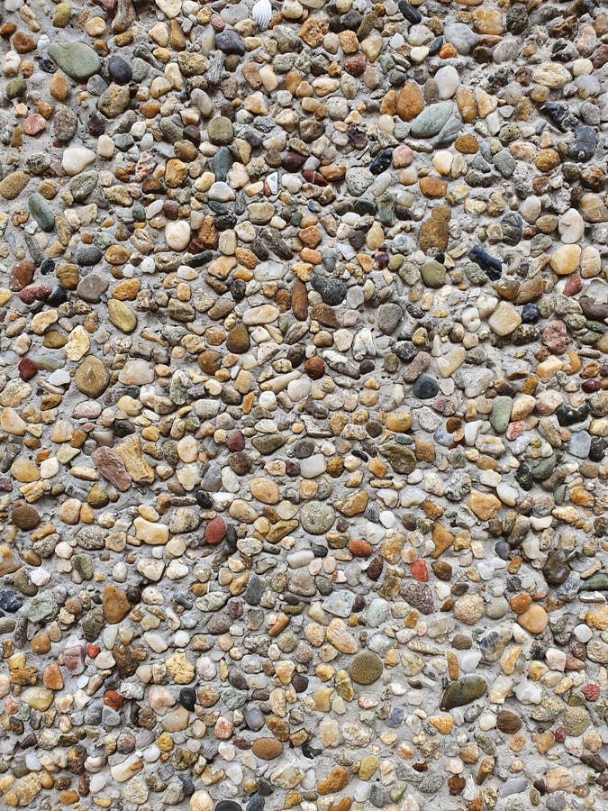 Decorative Concrete Texture with Small Pebbles Background Wall Stock ...