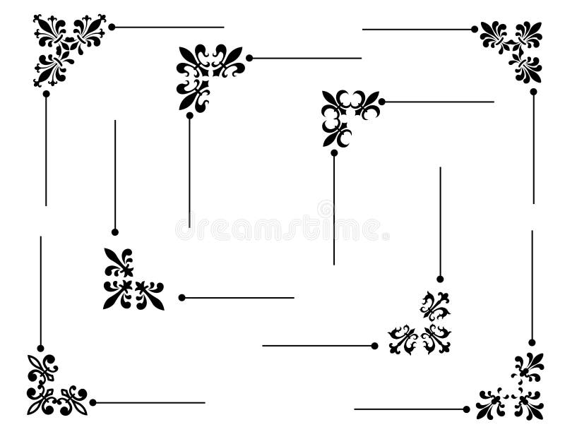 Decorative divider stock vector. Illustration of designs - 24936725