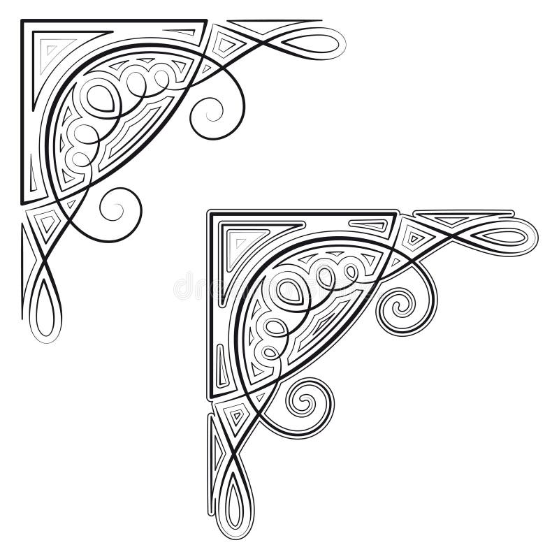 Decorative corner stock vector. Illustration of style - 41156046